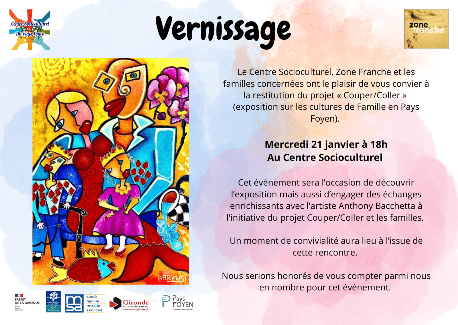 Vernissage de l'exposition "Couper-Coller" - Mairie de Sainte-Foy-la-Grande